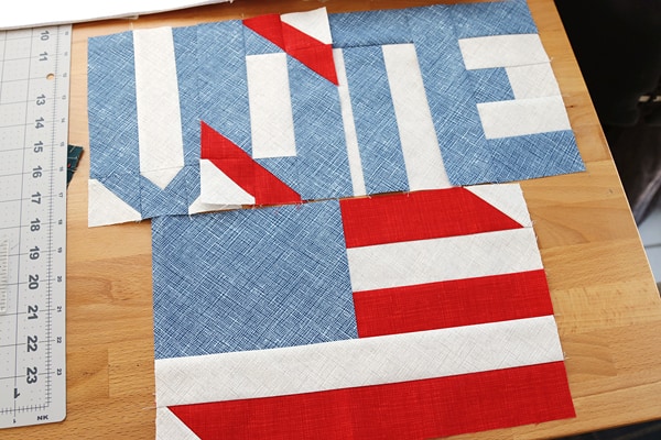 Vote Mini Quilt Pattern - Bonjour Quilts