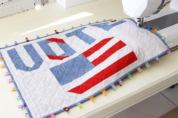 Vote Mini Quilt Pattern - Bonjour Quilts