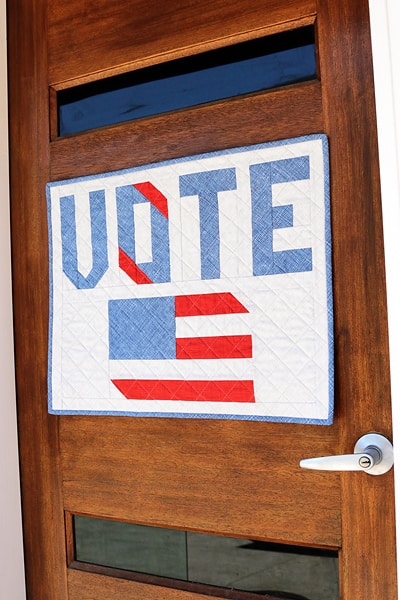 Vote Mini Quilt Pattern - Bonjour Quilts