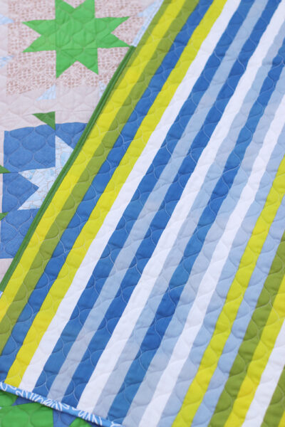 In The Stars Quilt Pattern - the Blue and Green One - Bonjour Quilts