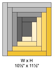 Rectangle Log Cabin Quilt Pattern - Bonjour Quilts