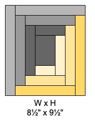 Rectangle Log Cabin Quilt Pattern - Bonjour Quilts