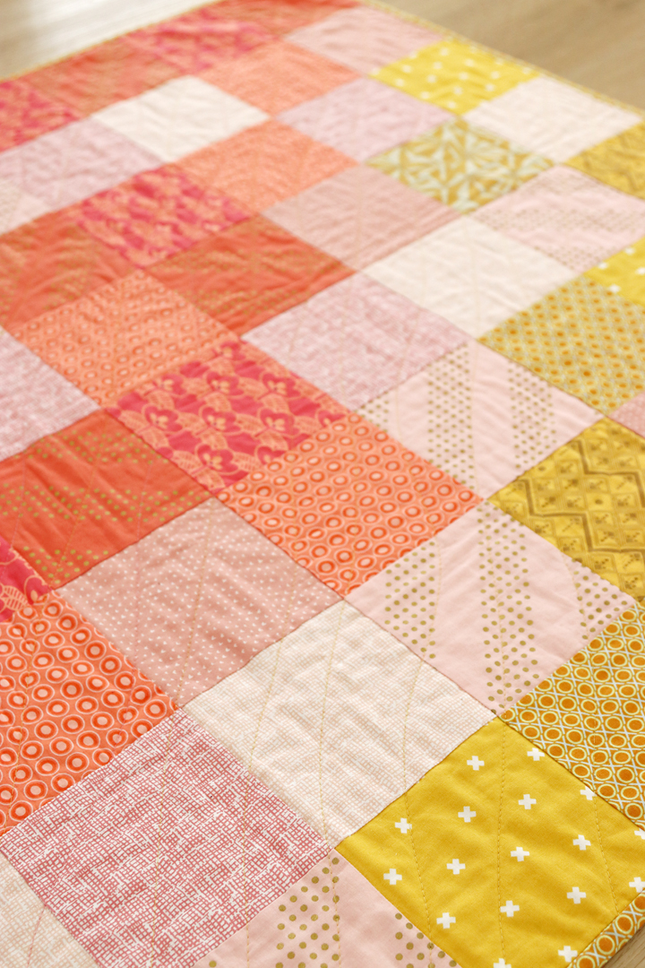Sweet and Simple Squares Quilt Pattern - Bonjour Quilts
