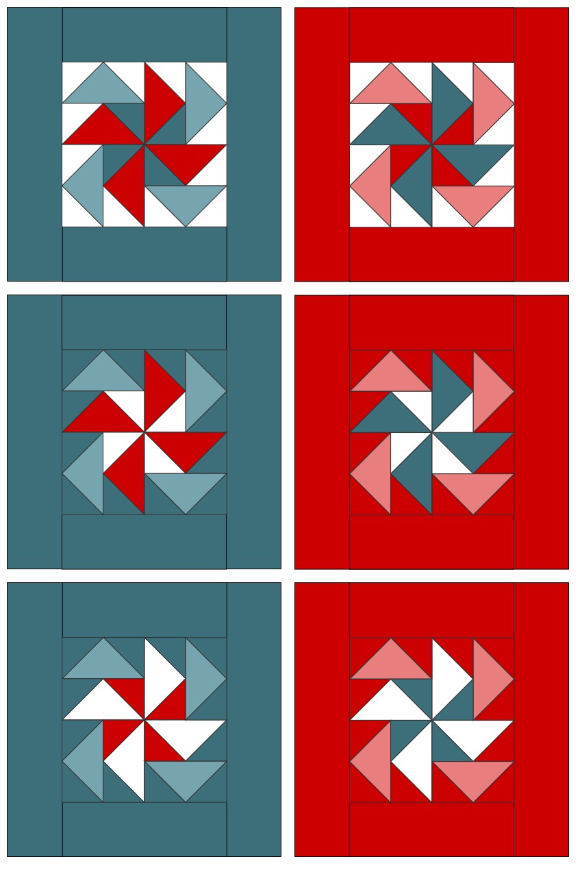 Dutchman's Puzzle Quilt Block - Bonjour Quilts