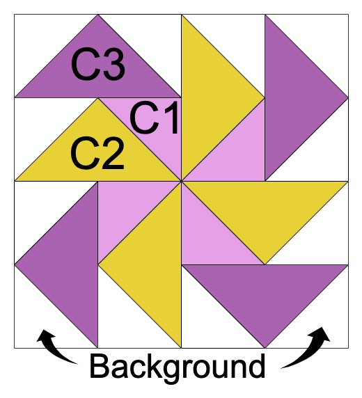 Dutchman's Puzzle Quilt Block - Bonjour Quilts