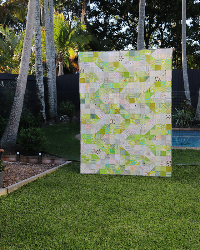 Scrappy Chevron Quilt Pattern - Bonjour Quilts
