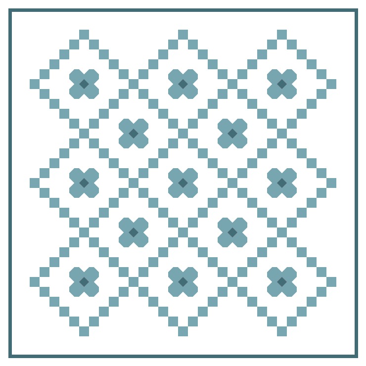 Floral Irish Chain Quilt Pattern - Bonjour Quilts