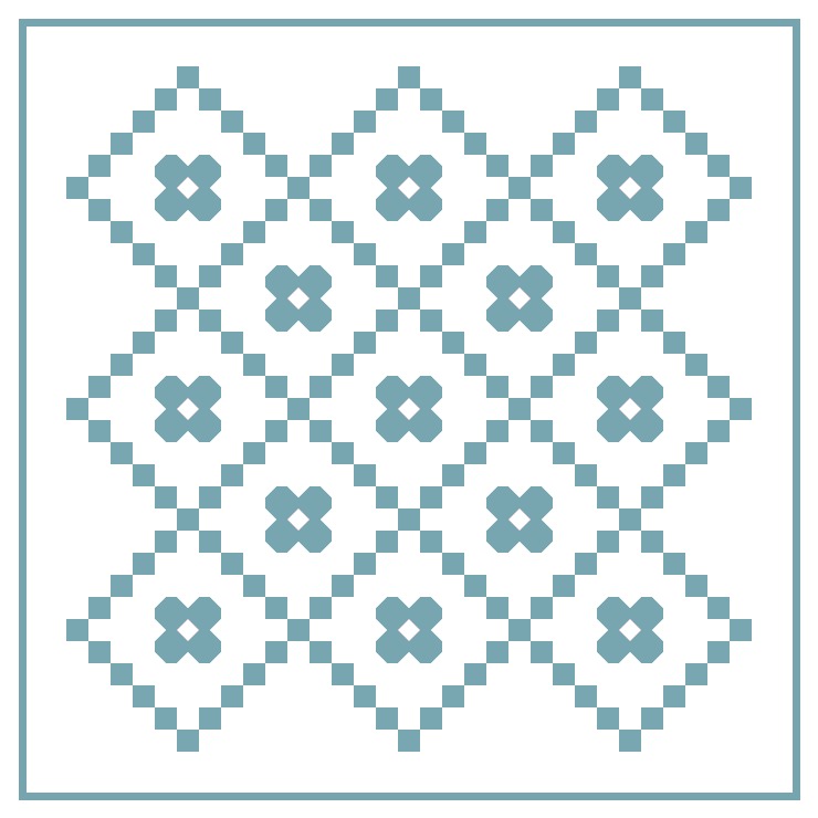 Floral Irish Chain Quilt Pattern - Bonjour Quilts